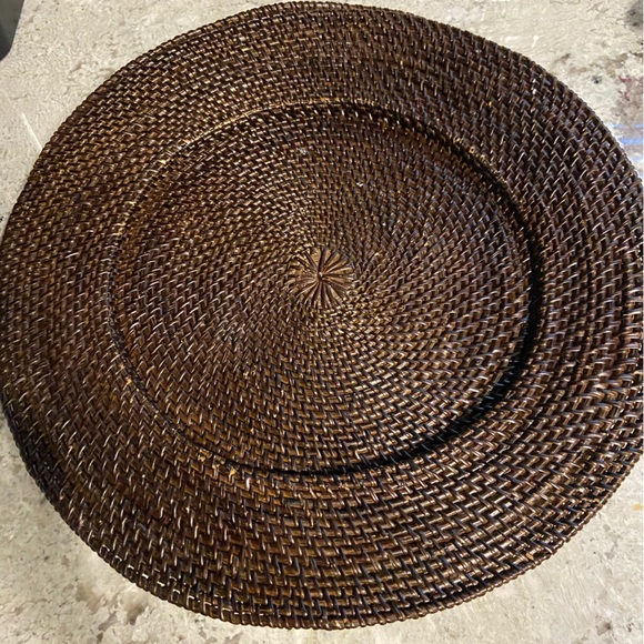 Pottery Barn | Dining | Pottery Barn Nito Woven Charger Plates Set Of 4 ...